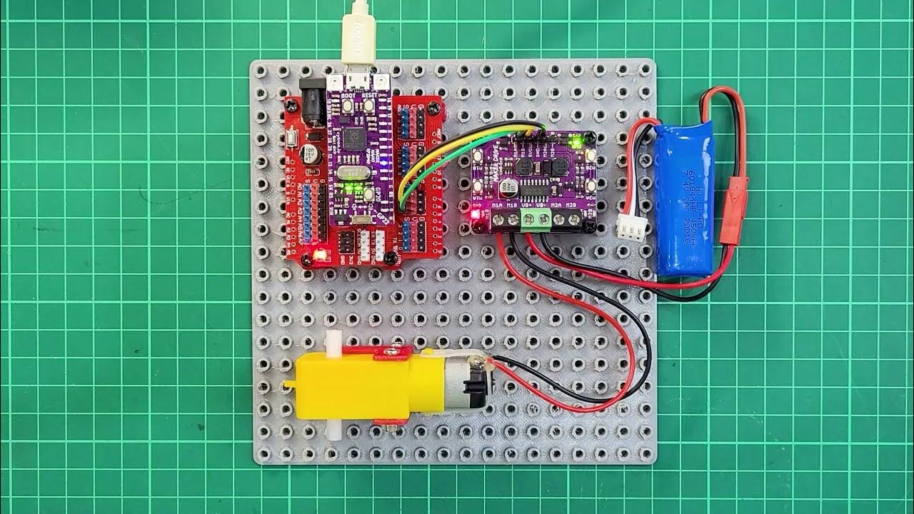 Điều khiển Động cơ DC Motor với Maker Driver và CircuitPython - YouTube