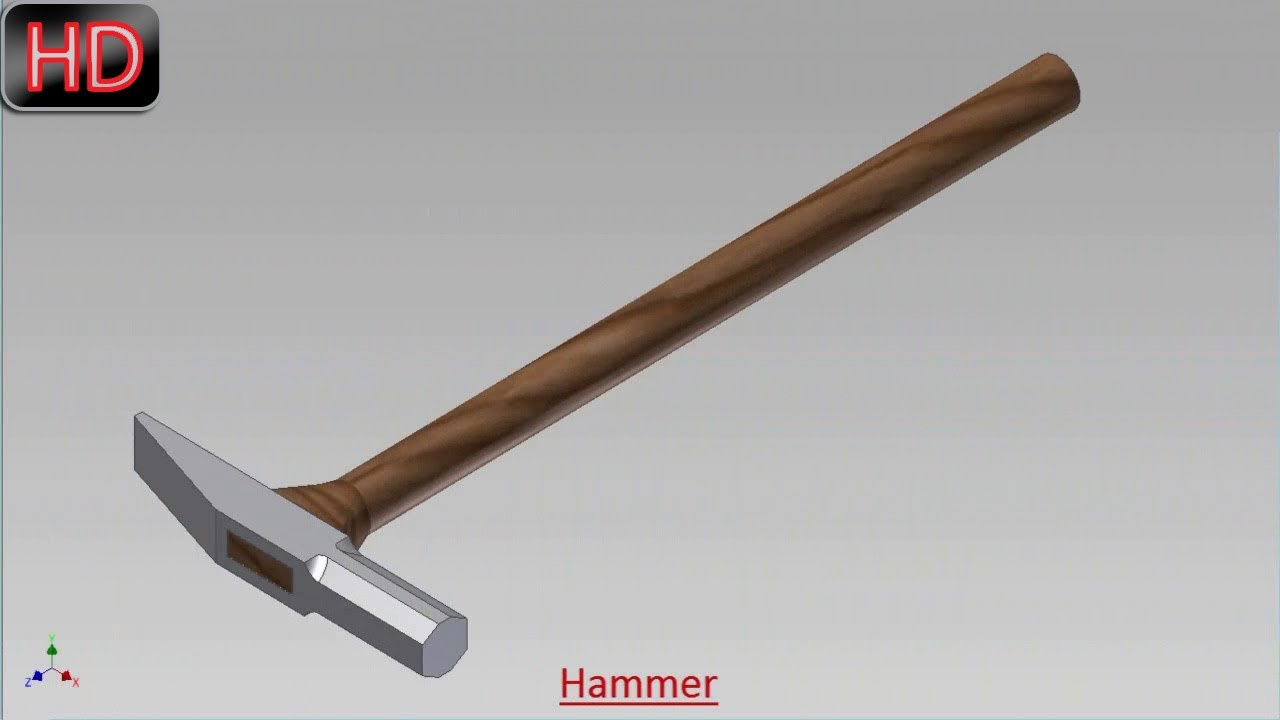 Hammer (Video Tutorial) Autodesk Inventor - YouTube