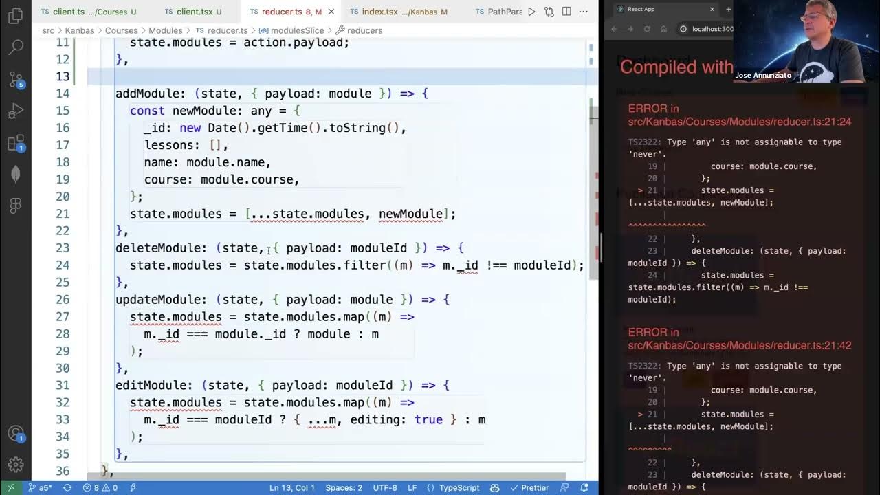 A5 - Implementing the Modules RESTful Web API for Kanbas - YouTube