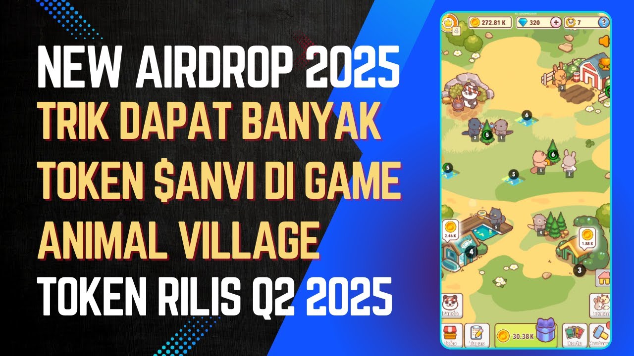 AIRDROP GAME SERU DAN POTENSIAL ANIMAL VILLAGE | DETAIL TANGGAL TOKEN ...