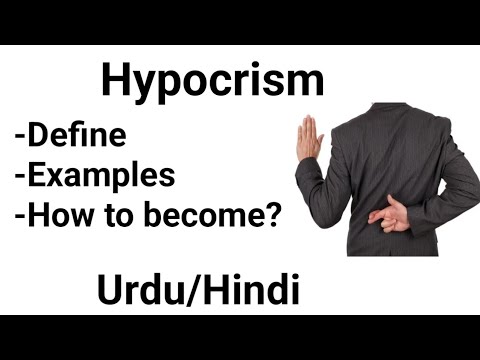 Define Hypocrism With examples in Urdu/Hindi #informative #si # ...