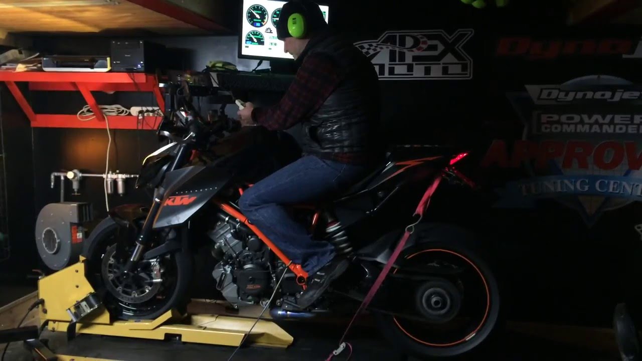 KTM Super Duke R 1290 Dyno Run 159.8rwhp - YouTube