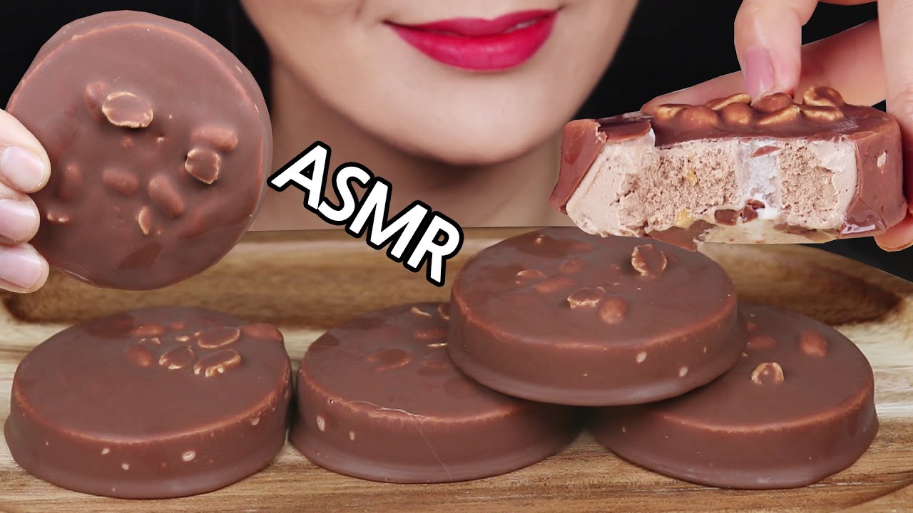Asmr Chocolate Covered Icecream 구구 크러스트 아이스크림 먹방 Mukbang Youtube