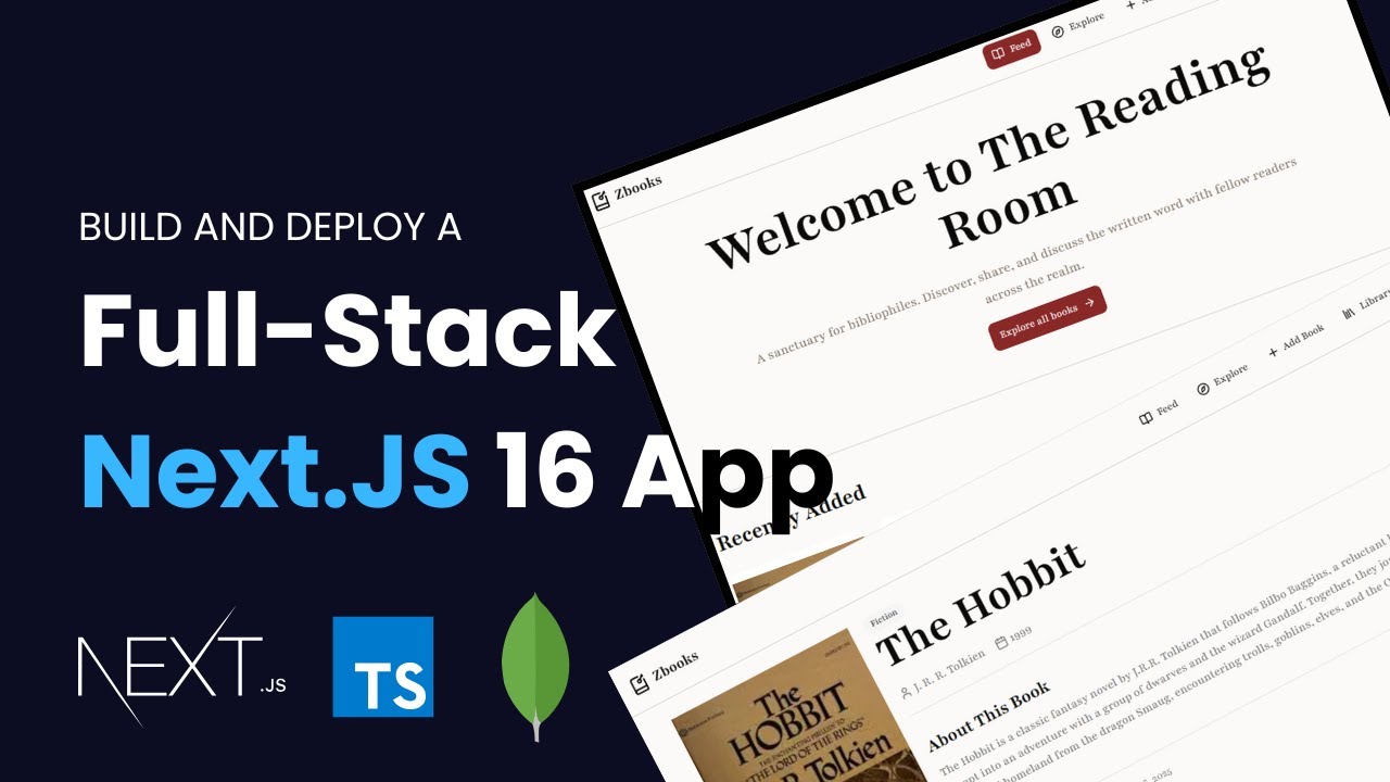 Build and Deploy a Book Library App with Next.js 16, TypeScript and ...