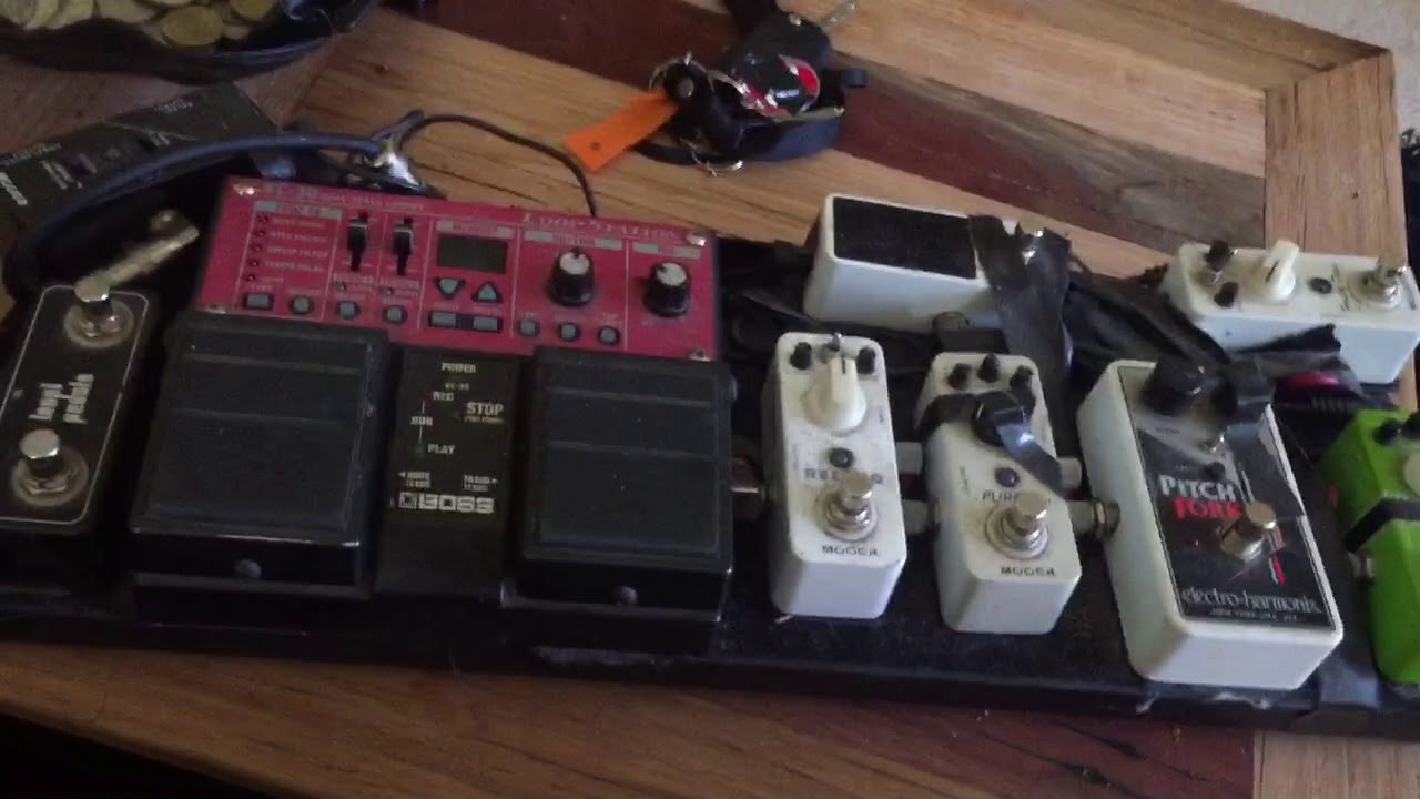 My Pedal board set up - YouTube