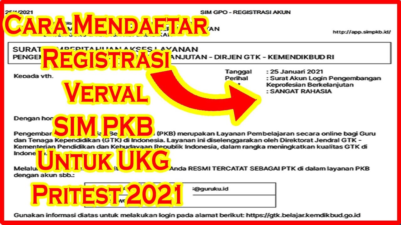 SIM PKB || Cara Mendaftar, Registrasi dan Verval SIM PKB Untuk UKG ...