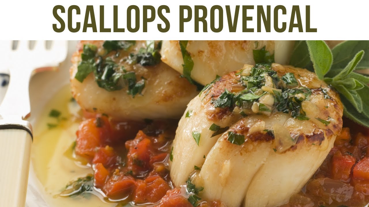 Scallops Provencal | Scallops Provencal Recipe | Bitrecipes - YouTube