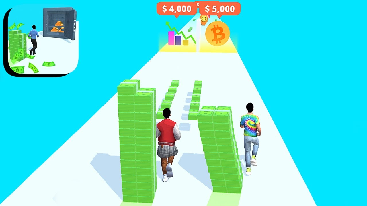 CASH RUN 3D ALL LEVELS GAMEPLAY ANDROID,IOS (LEVELS 1-3) - YouTube