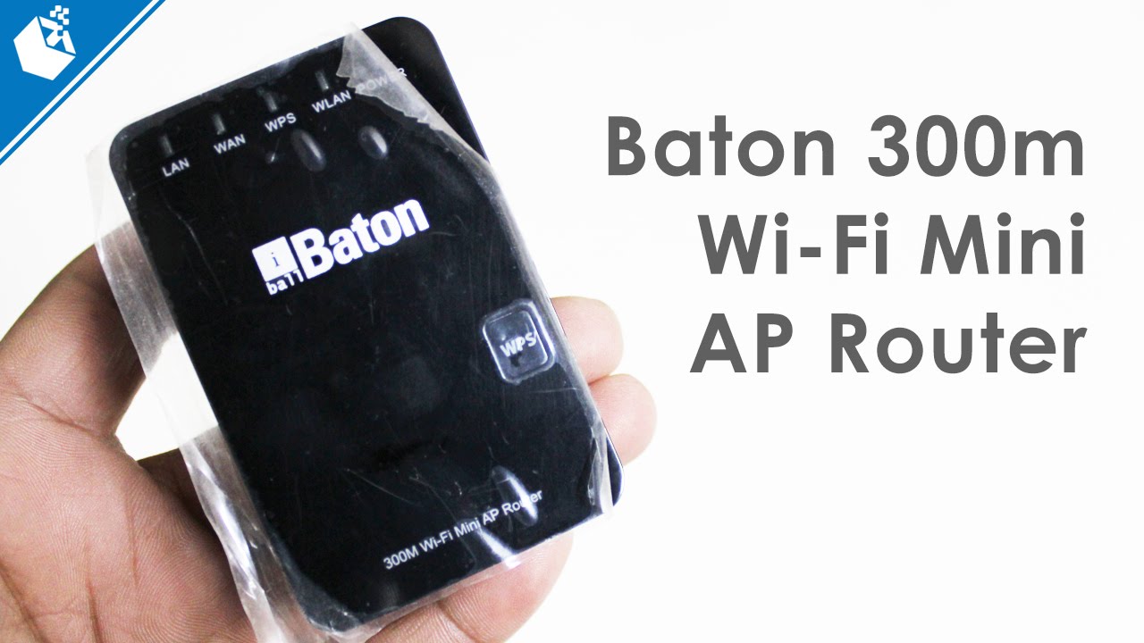Baton 300m Wi Fi Mini AP Router - YouTube