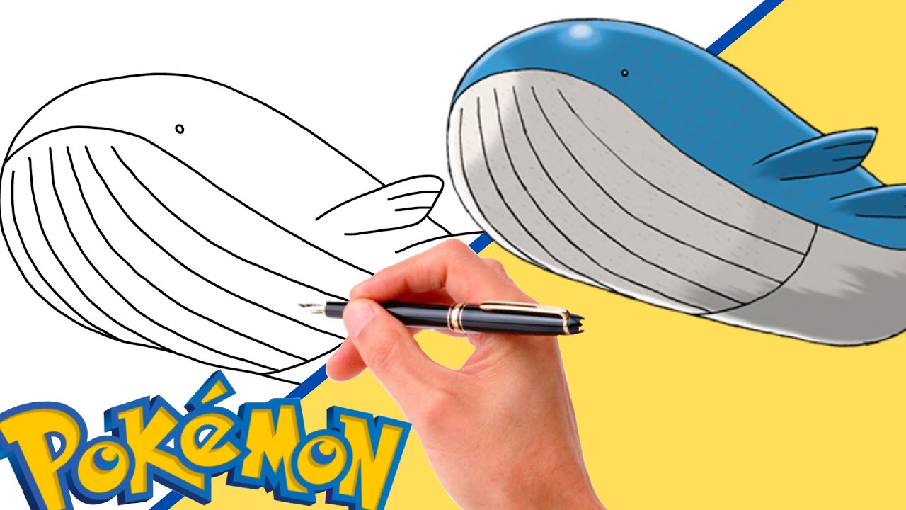 Como Desenhar FACILMENTE O POKÉMON WAILORD ! #321 | geração 3 - YouTube
