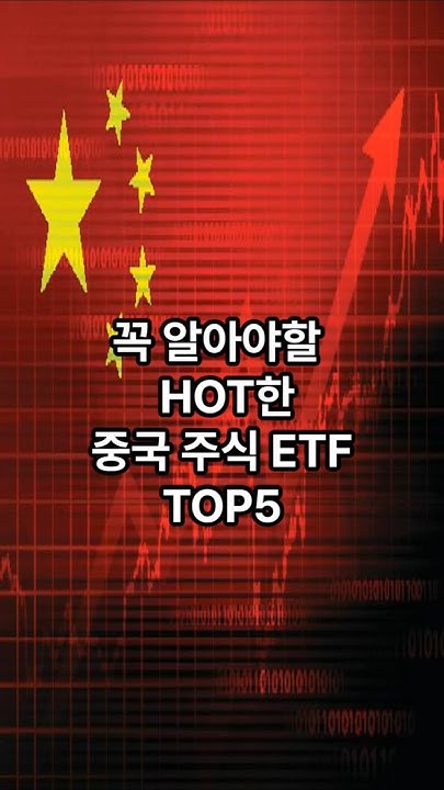꼭 알아야할 HOT한 중국 주식 ETF TOP5 - YouTube