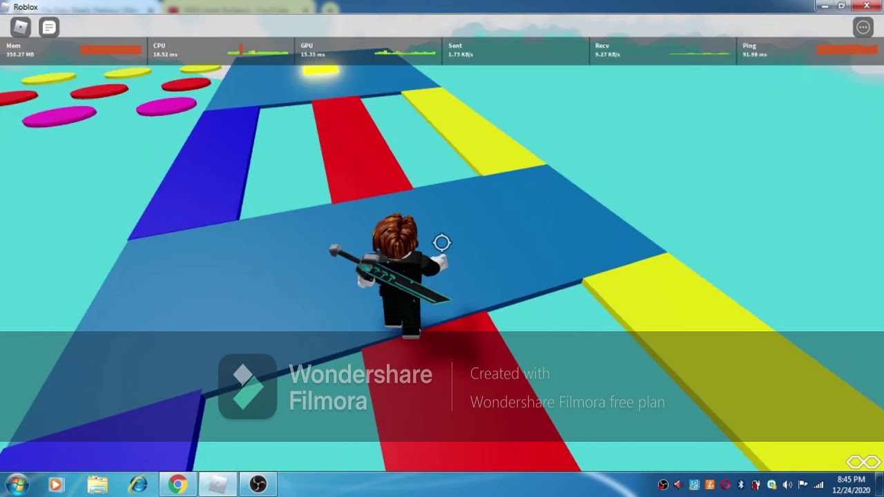 Playing 50 level obby - YouTube