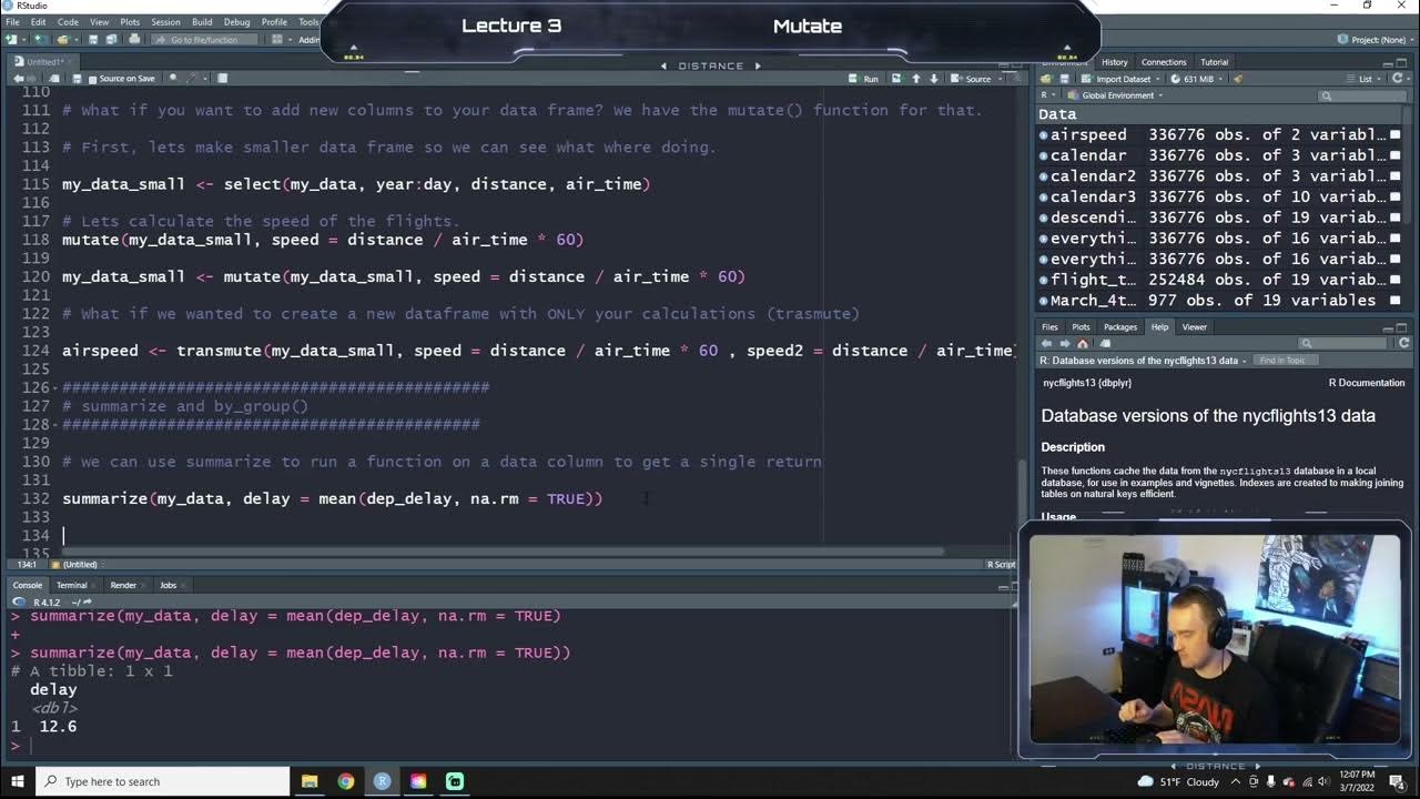 Intro to Data Wrangling Pt 3 - VDB Computational Biology - YouTube