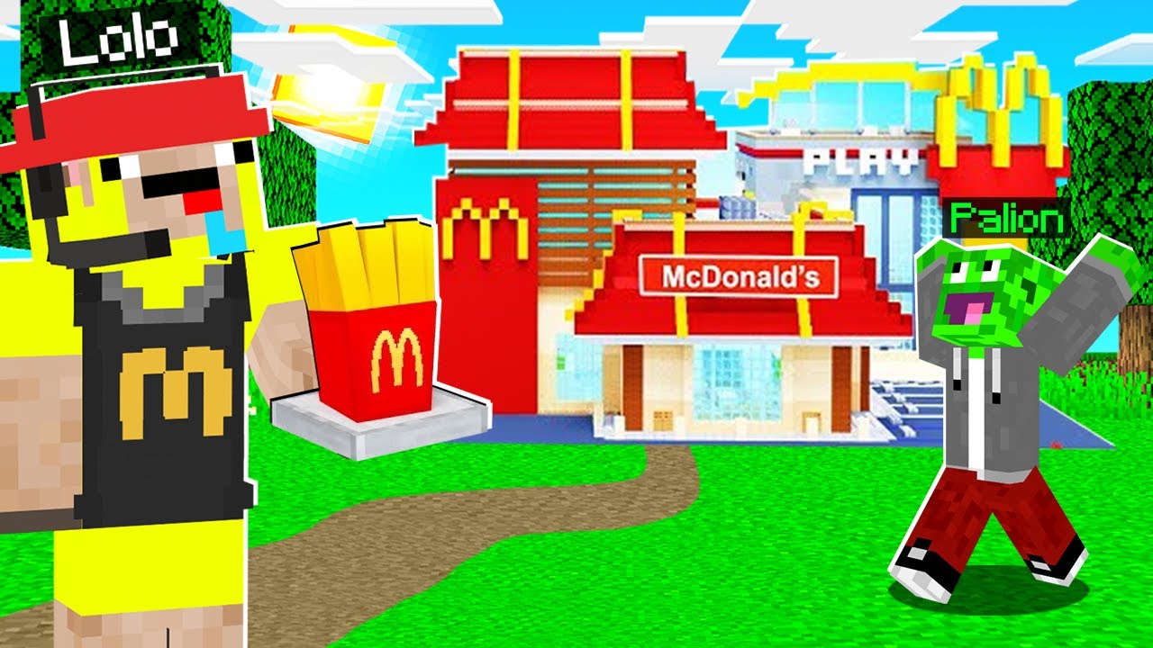 LOLO ZOSTAŁ PRACOWNIKIEM McDonald's na 24 GODZINY w Minecraft!🍔 - YouTube