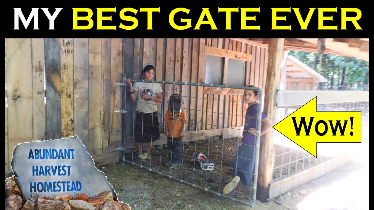 BEST DIY Homestead Gate - YouTube