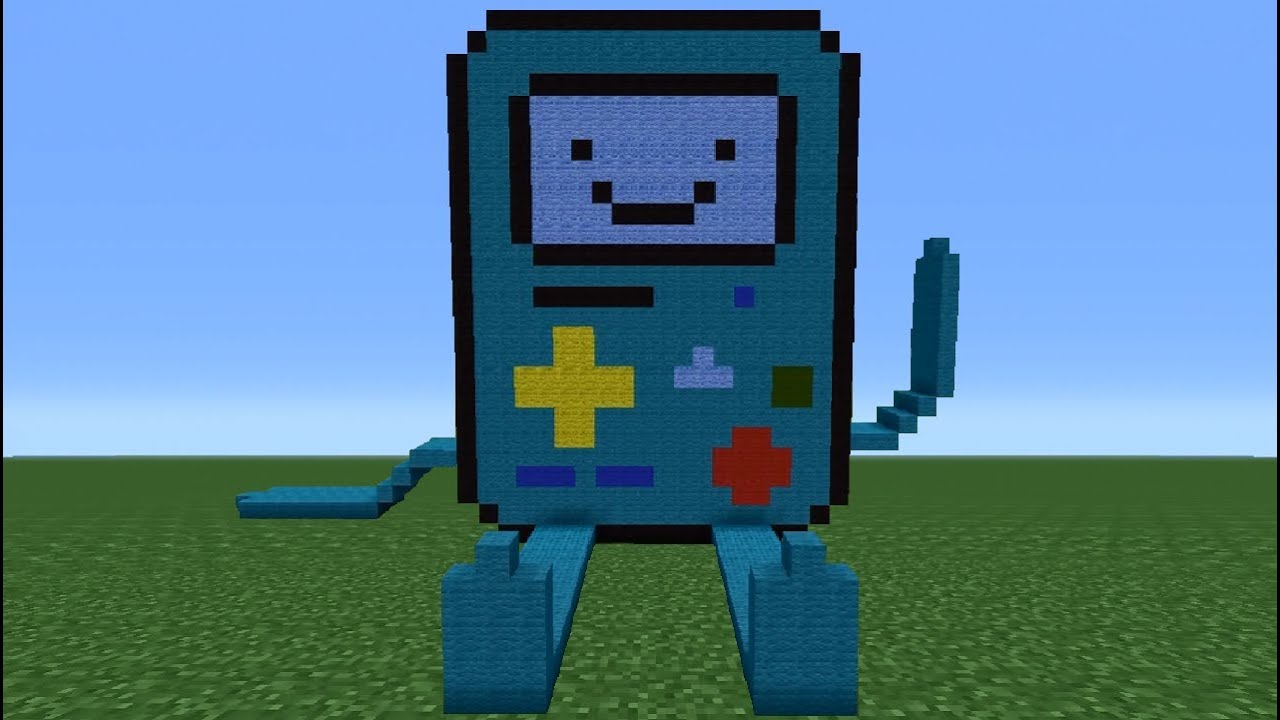 Minecraft Tutorial: How To Make A BMO Statue - YouTube