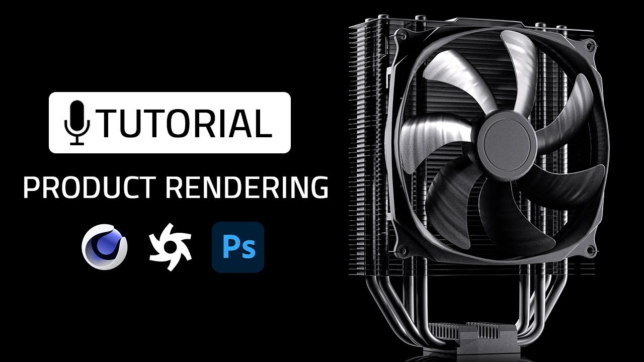 3D Product Rendering Tutorial | Lighting/Shading/Rendering | CPU Cooler ...