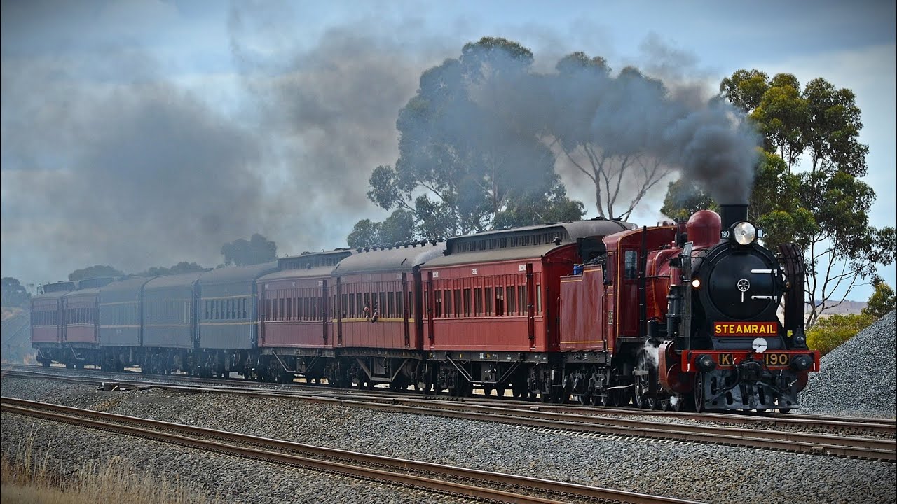A Red K Class Hauls the Rail & Sails - YouTube