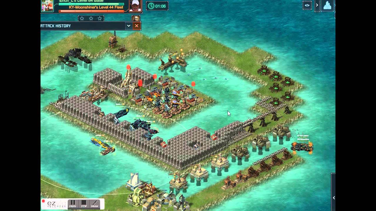 battle pirates base defense new design - YouTube