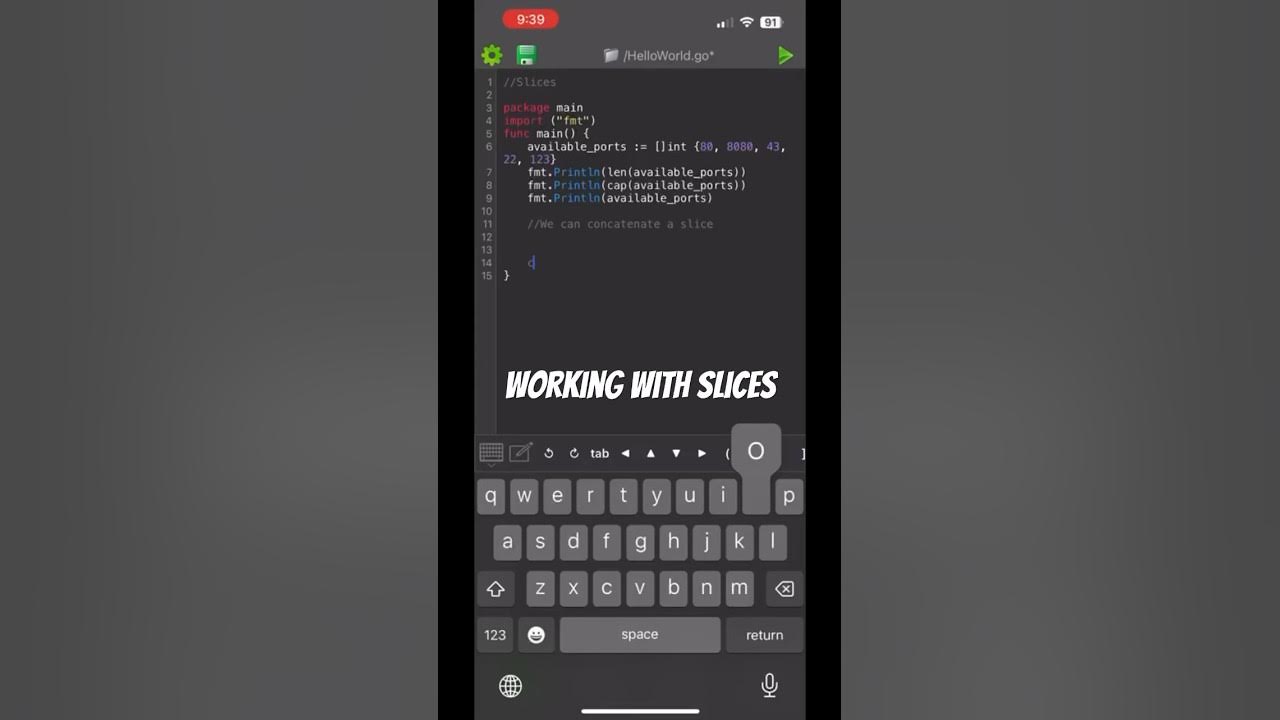 Go Programming Golang Slices Golang Programming Shorts Youtube