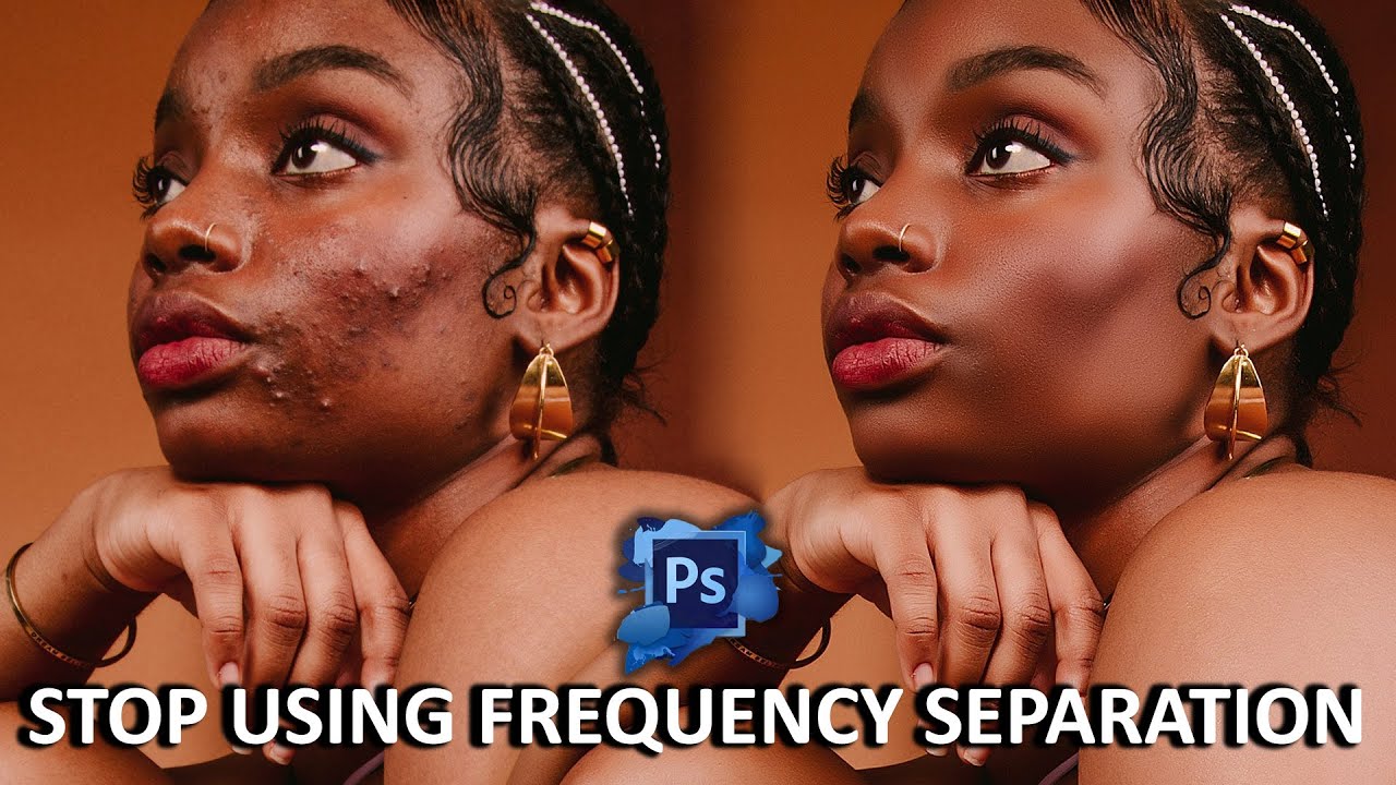 STOP using frequency separation for skin retouch #skinretouch # ...