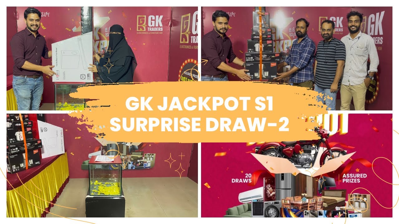 GK Jackpot | Surprise Draw 2 | GK Traders | Belthangady - YouTube