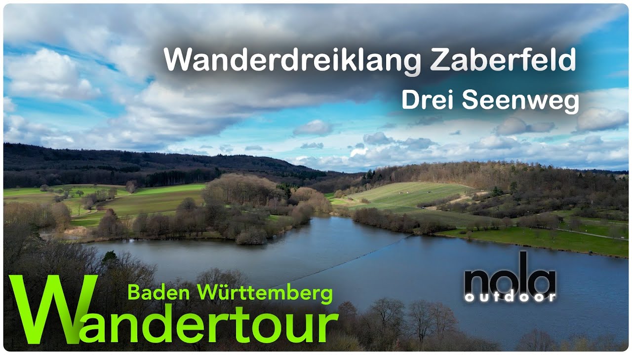 Drei Seenweg Zaberfeld im Land der 1000 Hügel. Im Naturpark Stromberg ...