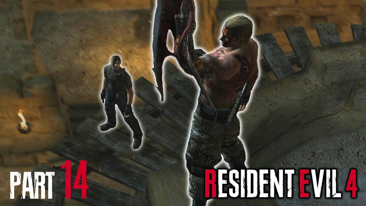 RESIDENT EVIL 4 (2005) PART 14 JACK KRAUSER VS. LEON KENNEDY - YouTube