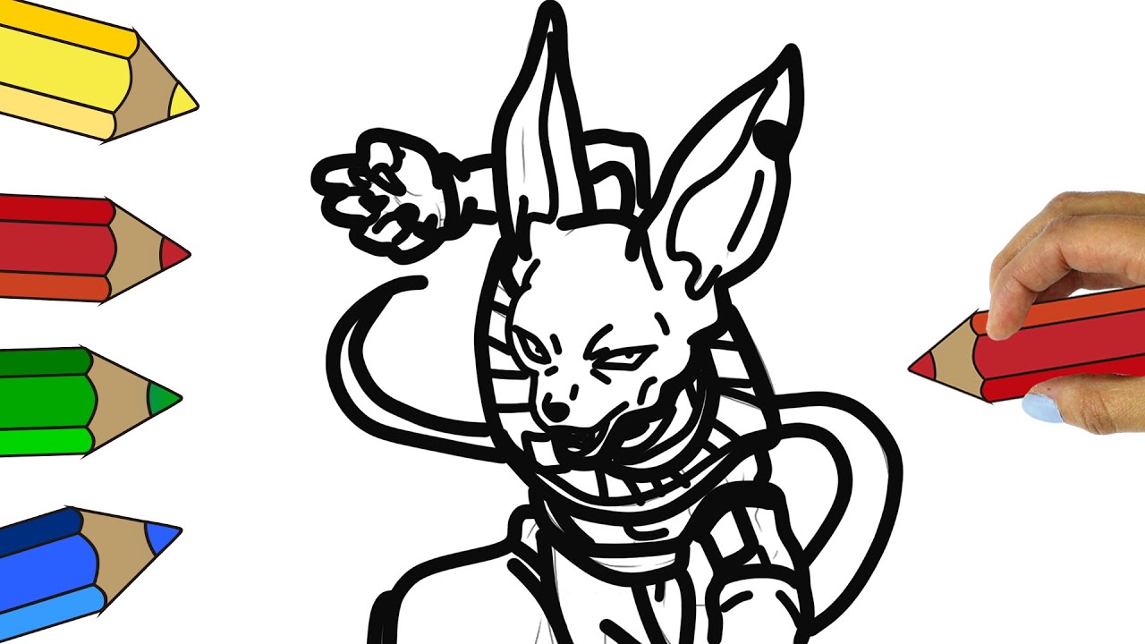🔴How to draw BEERUS Full Body| How to draw BEERUS From DragonBall SUPER ...