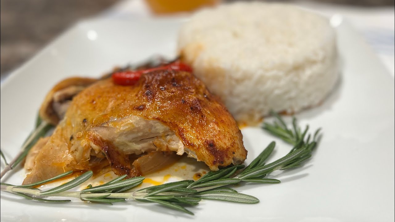 How I make an oven baked chicken/ Sudanese style/ South Sudan food ...