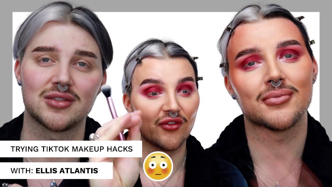 Testing out VIRAL TikTok Makeup Hacks with ELLIS ATLANTIS ...