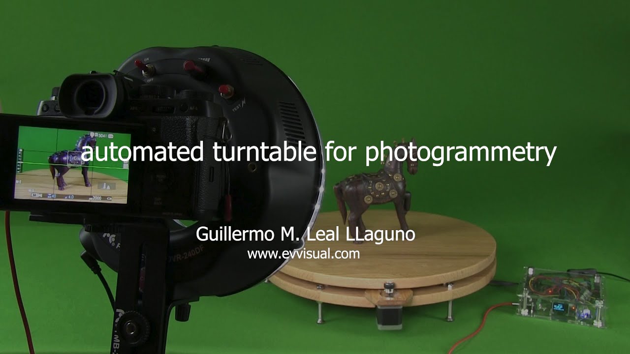 Automated turntable for photogrammetry - YouTube