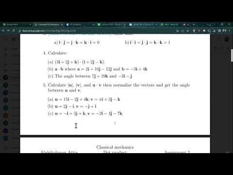 Linear P2: Dot product - YouTube