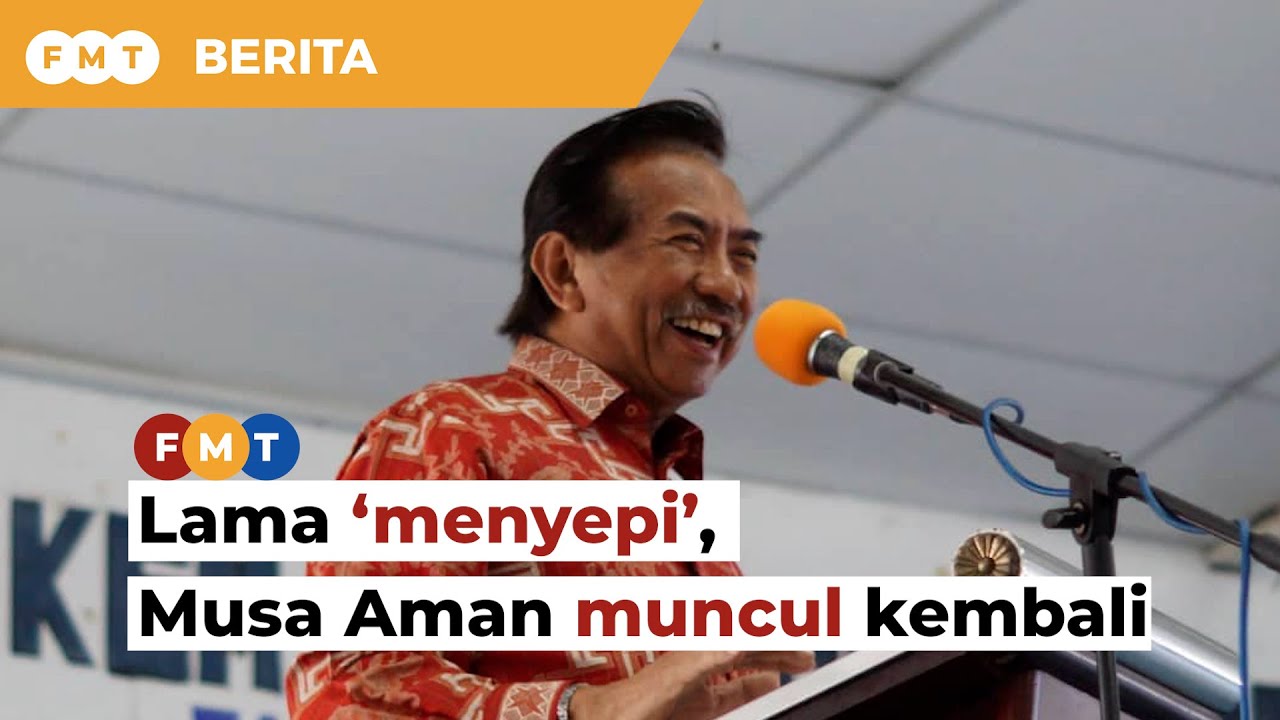 Lama ‘menyepi’, Musa Aman muncul pada majlis Aidilfitri BN Sabah - YouTube