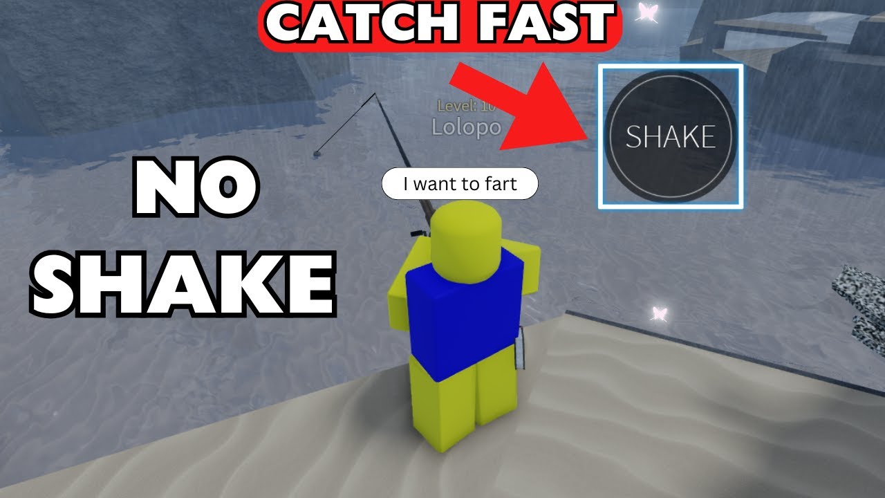 Catch Fish Faster and Esier In Roblox Fisch! How to Shake glitch In ...