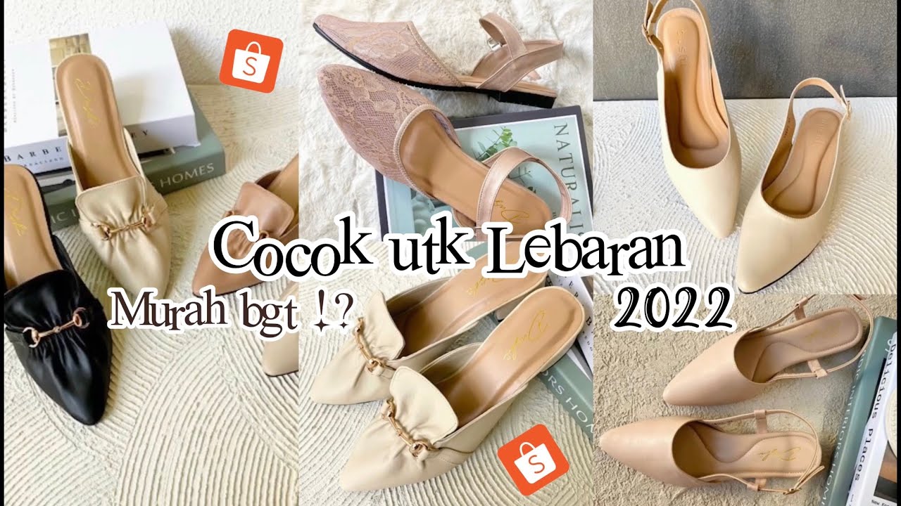 #shopeehaul SANDAL LEBARAN VIRAL MURAH BANGET? 😫| HEELS LEBARAN ...