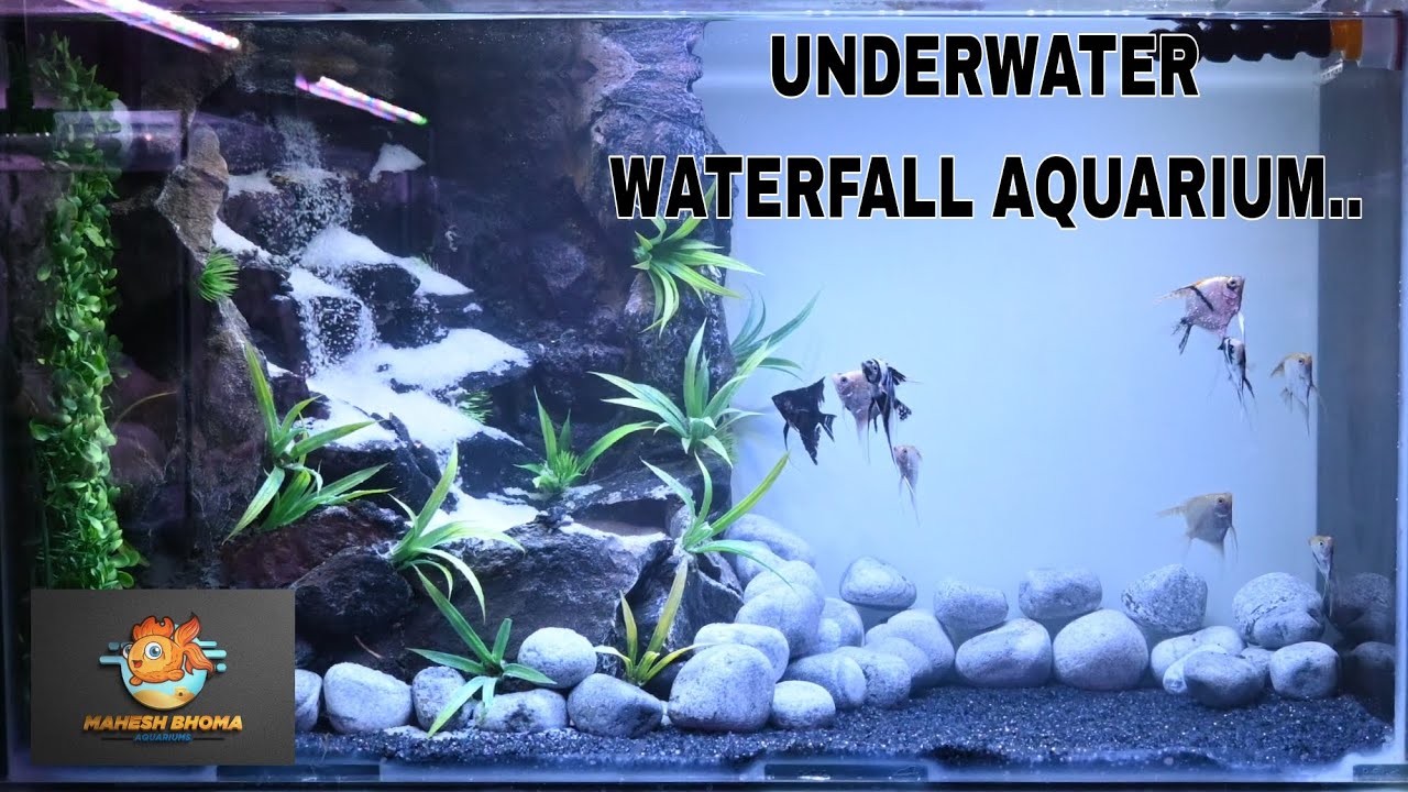 UNDERWATER WATERFALL AQUARIUM SETUP - YouTube
