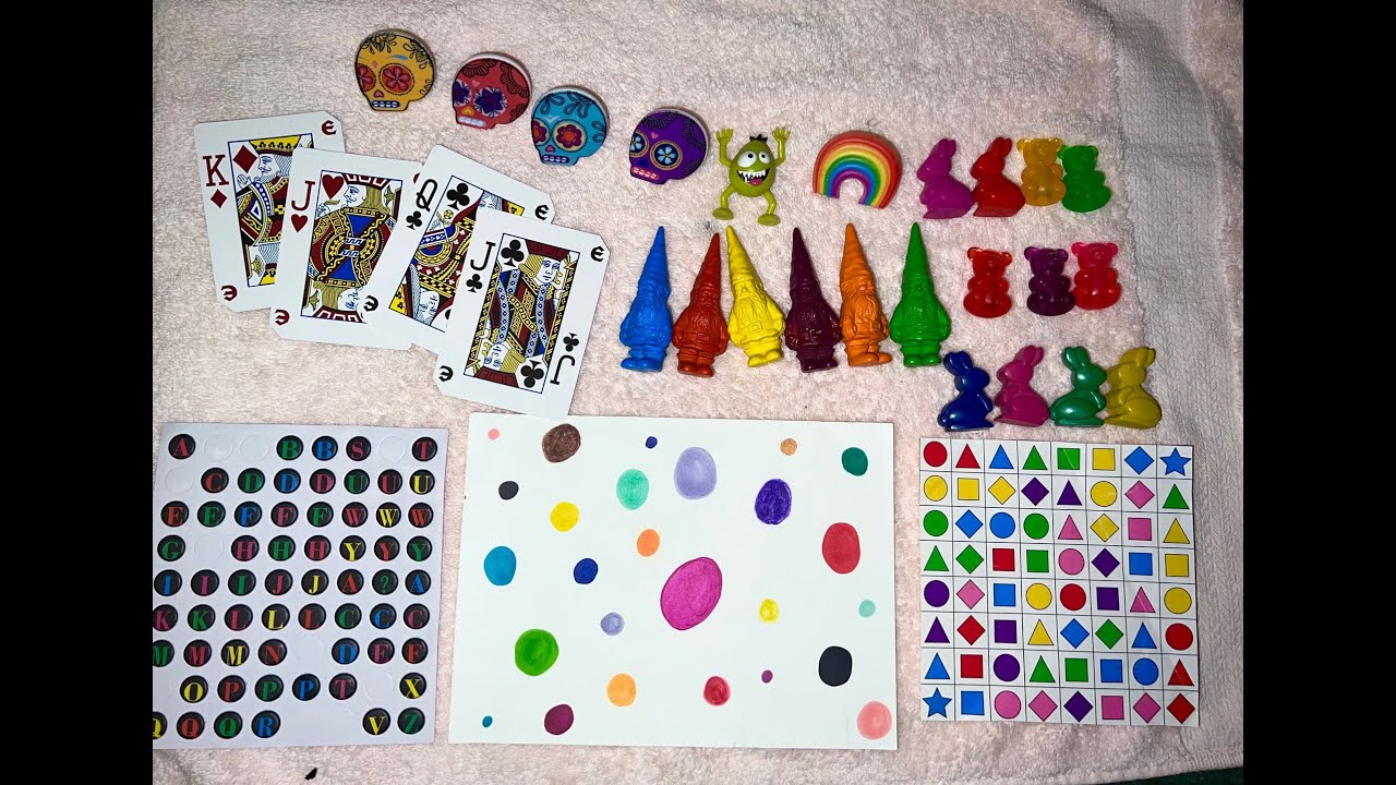 ASMR Color Test. Eye Exam, Guessing Games, and Odd Art - YouTube