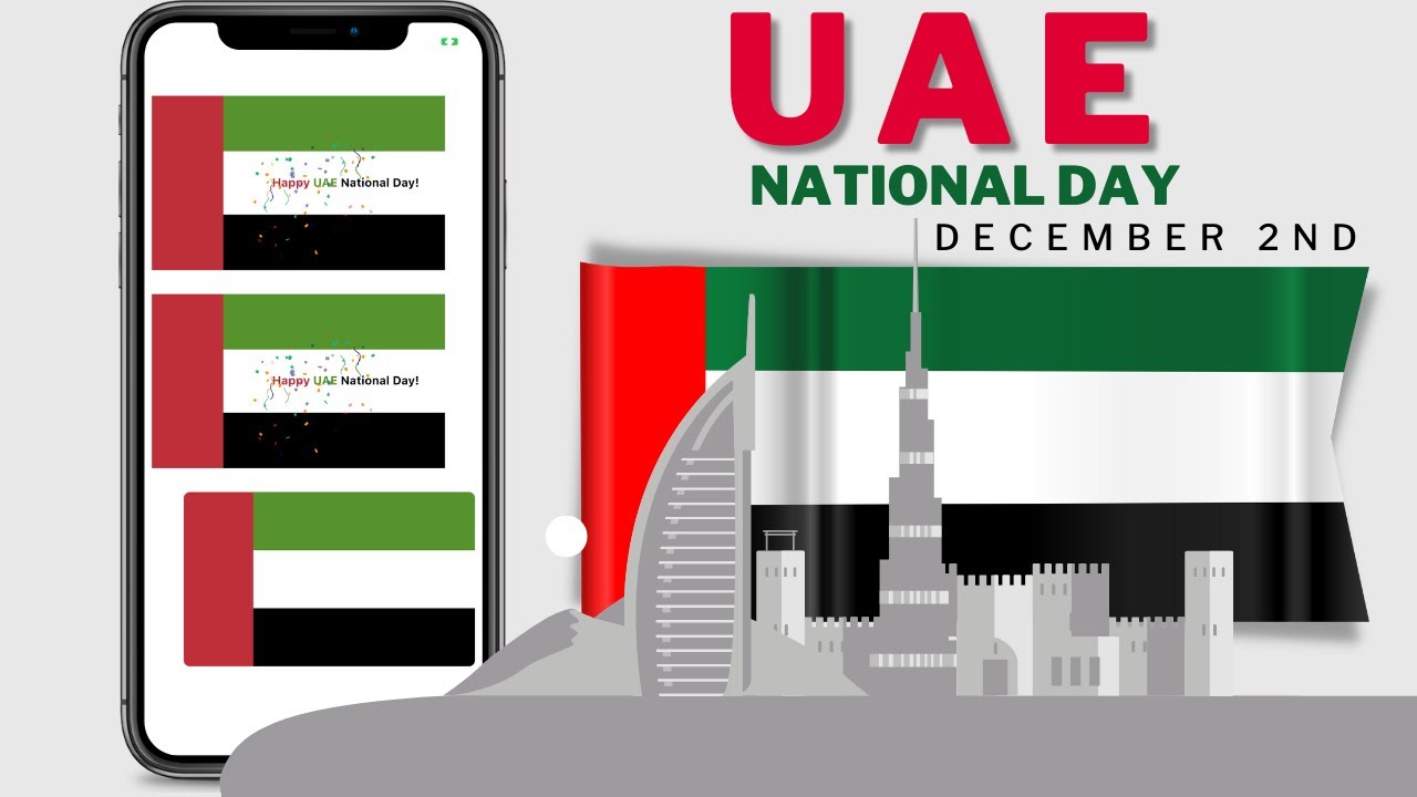 Live Coding UAE National Day Flag | Happy UAE National Day | Dubai ...