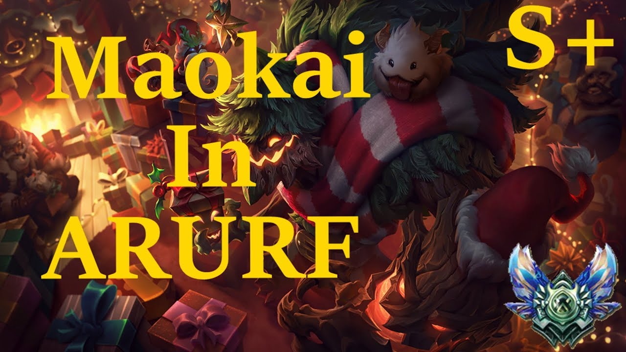 [League Of Legends] S8 PBE Snow Battle ARURF S+ Maokai Play 【英雄联盟】S8冰雪节无限火力大树茂凯游戏视频 - YouTube