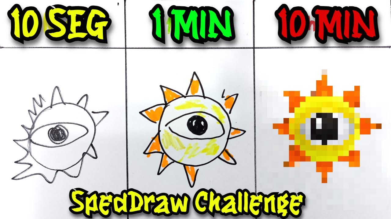 DIBUJO INCREDIBOX SPRUNKI ( Mr. Sun HORROR VERSION ) EN 10 seg, 1 min ...