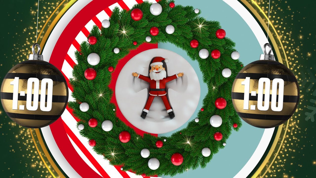 🎅 Christmas Santa Christmas 1 Minute Countdown 🎅 - YouTube