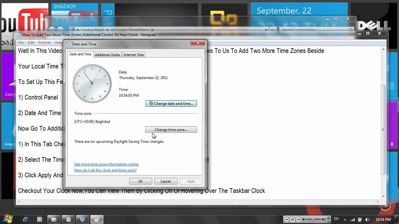 How To Add Two More Time Zones To Your Clock (Additional Clocks) - YouTube