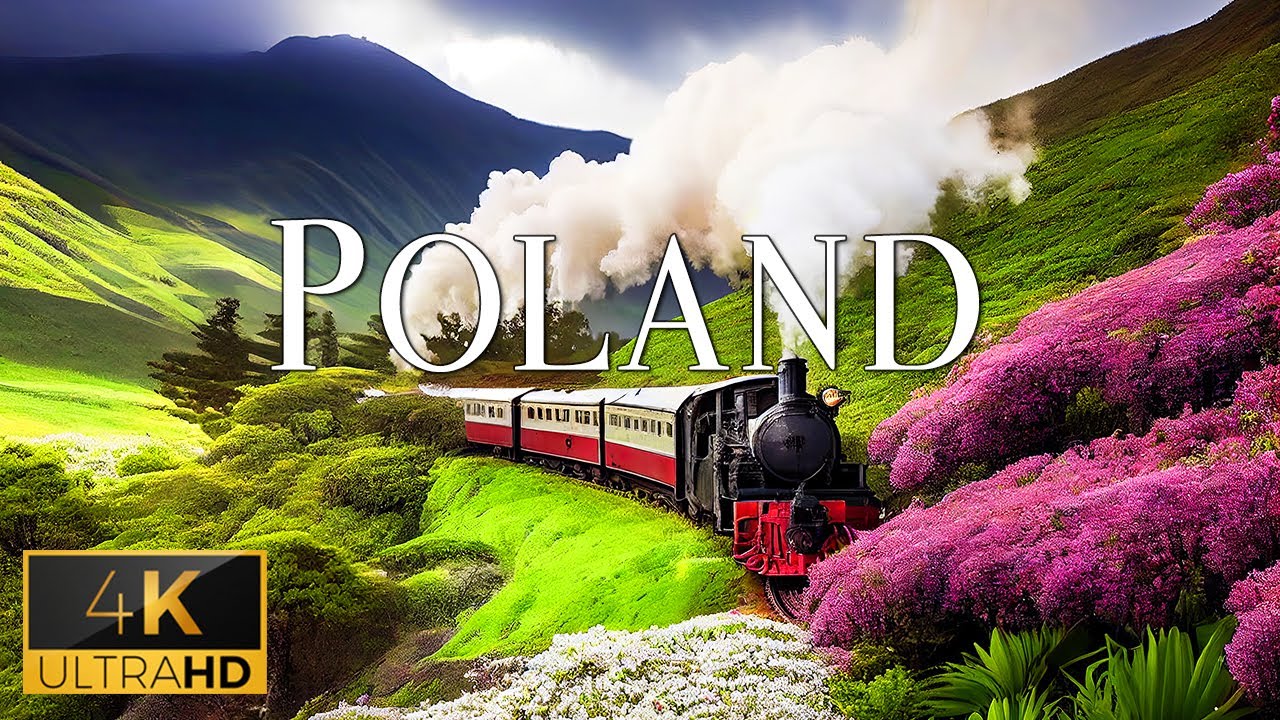 FLYING OVER POLAND (4K Video UHD) - Peaceful Piano Music With Beautiful ...