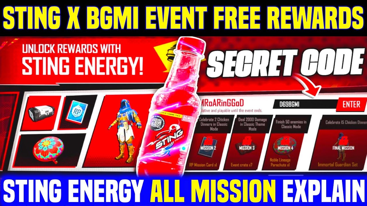 Why The Sting X BGMI Event Is A Game Changer | Sting x Bgmi Event ...