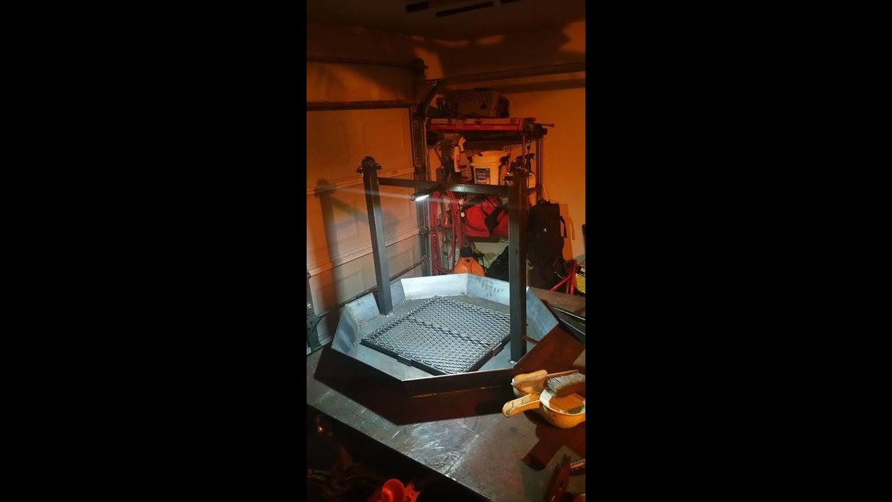 Santa Maria Pit build in progress! BBQ, FIREPIT, MIG WELDING - YouTube