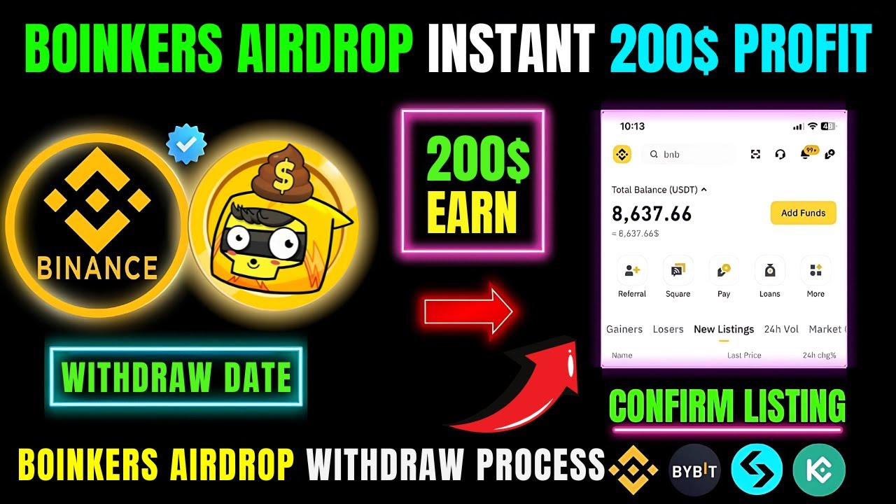 Boinkers Airdrop Listing Date and How to Withdraw Boinkers Tokens Step ...