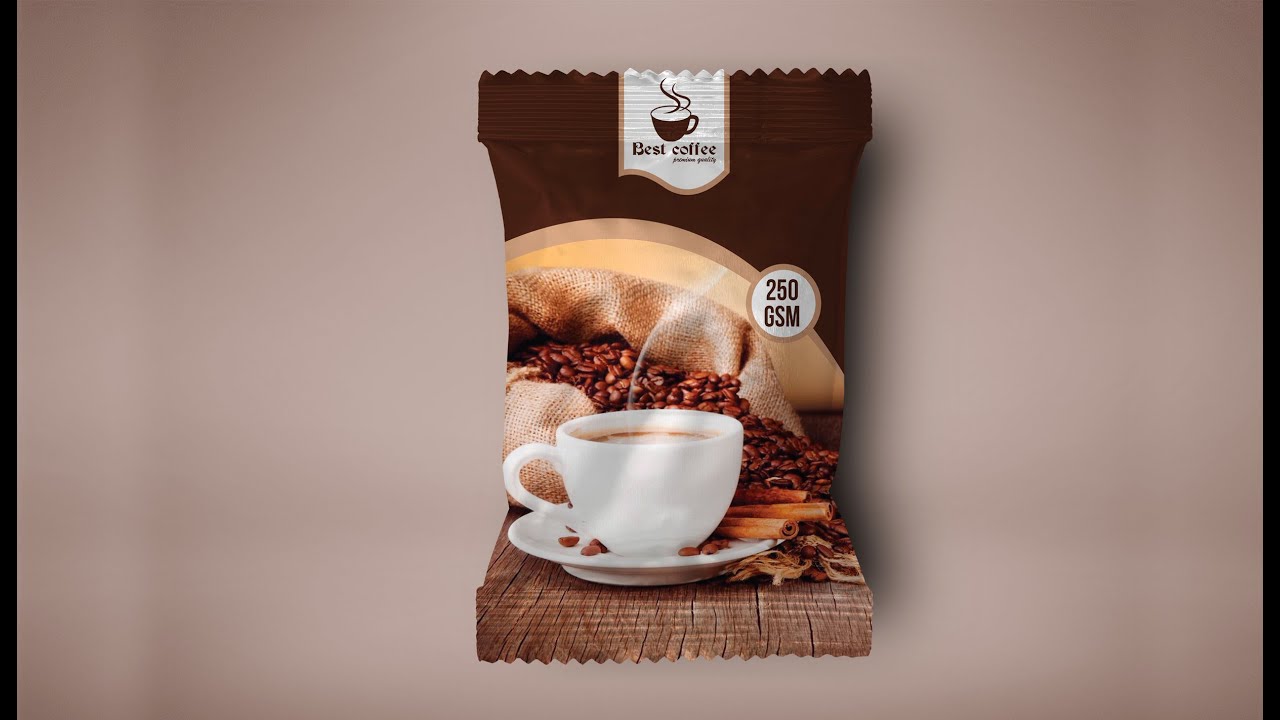 How to Create a Coffee Packet Design in Adobe Illustrator CCll Product ...
