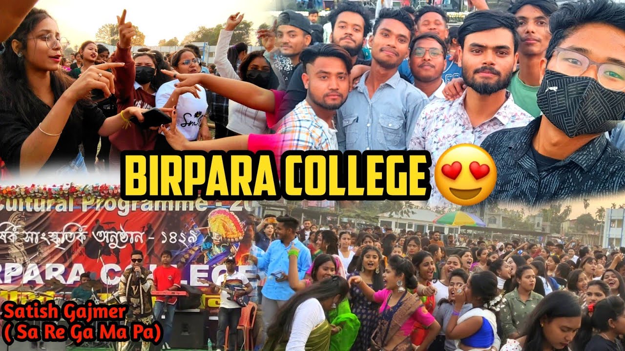 Birpara College social 🔥//Birpara College// Satish Gajmer (Sa re ga ma ...