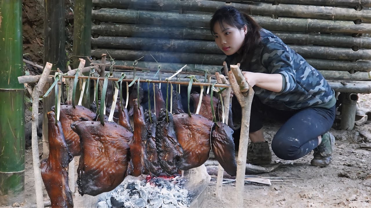 Drying Wild Boar Meat for Long Preservation – Building a Wild Boar Pen ...